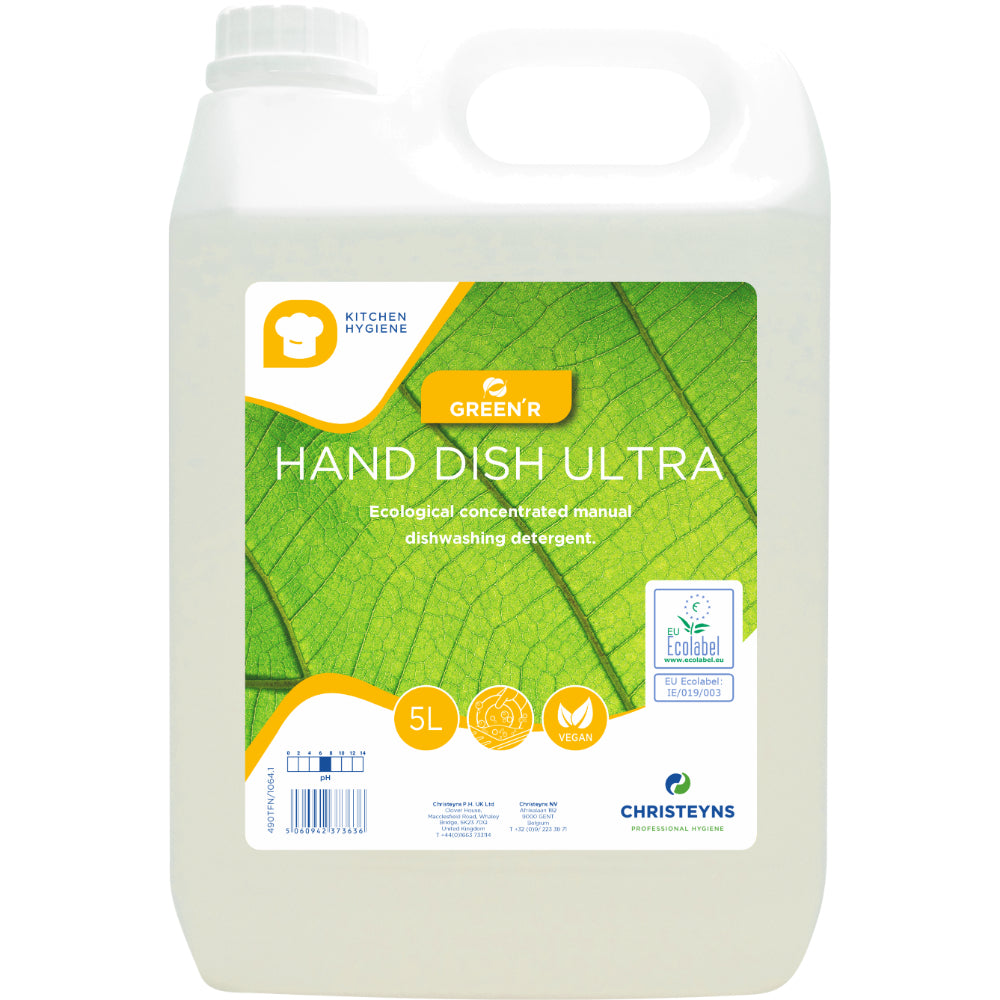 Christeyns GREEN'R Hand Dish Ultra 5L – Cleaning Product Store